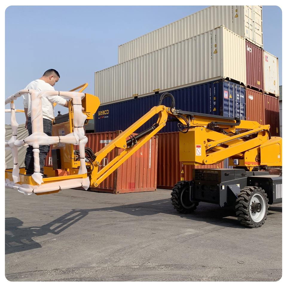 Haoke Diesel Powered Lift Platform Articulating Boom Lift With Folding ...