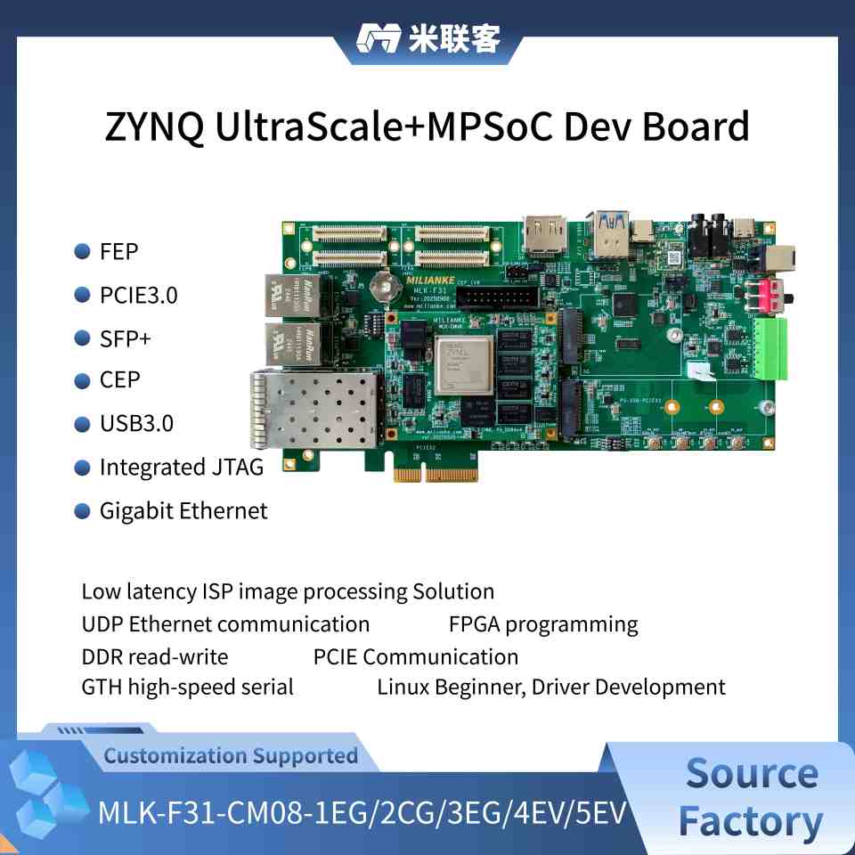 ZYNQ UltraScale+MPSoC Dev Board MLK-F31 Machine vision/robotics development boards| Alibaba.com