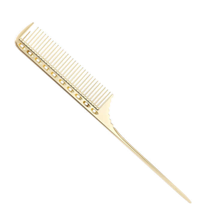 Metal Fine Tooth Hair Dyeing Comb Salon Tool Stainless Steel Hair Pick ...