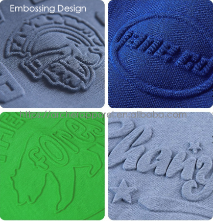 Shop High Quality 100% Cotton T-Shirts with 3D Embossed Logo