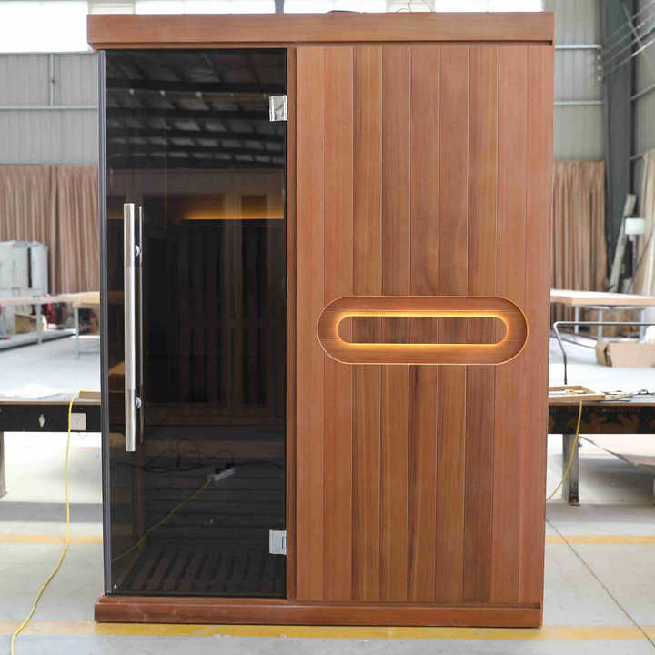 Luxury Dry Steam Red Cedar Computer Control Panel Sauna Far Infrared ...