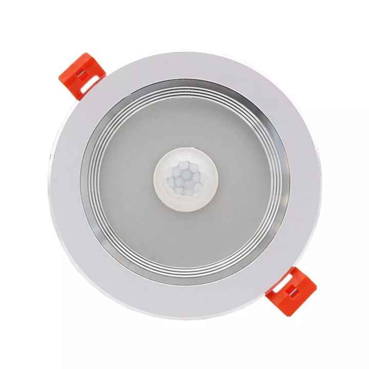 PIR Motion Sensor LED Downlight 5W 7W 9W Round Recessed Mount Infrared ...