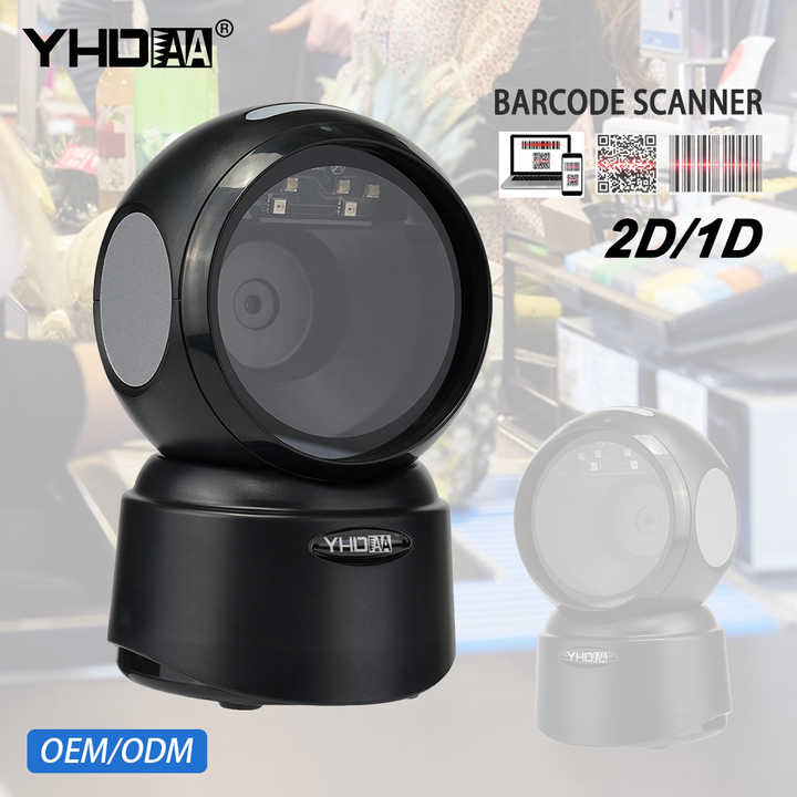 Hands-Free 1D 2D Desktop Barcode Scanner QR Barcode Reader Support ...