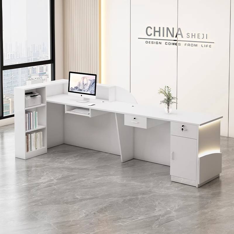 Front Desk Reception Desk Modern Simple Design Stain-resistant ...