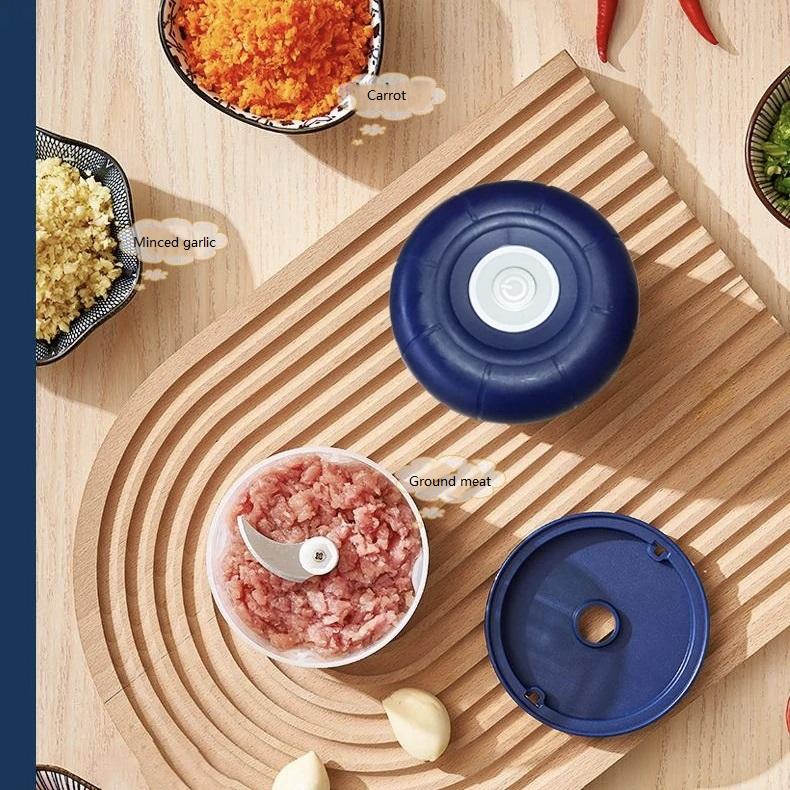 2025 NEW Electric Plastic Garlic Chopper Masher Crusher Meat Grinder ...