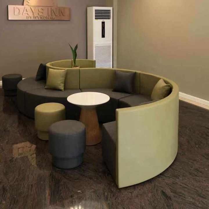 S Shaped Sofa - Modern, Curved, and Modular Office Furniture