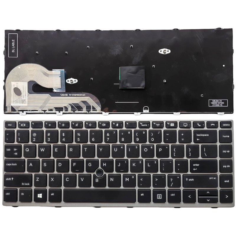 US Layout Keyboard for HP EliteBook 745 G5 745 G6 840 G5 840 G5 G6 846 ...