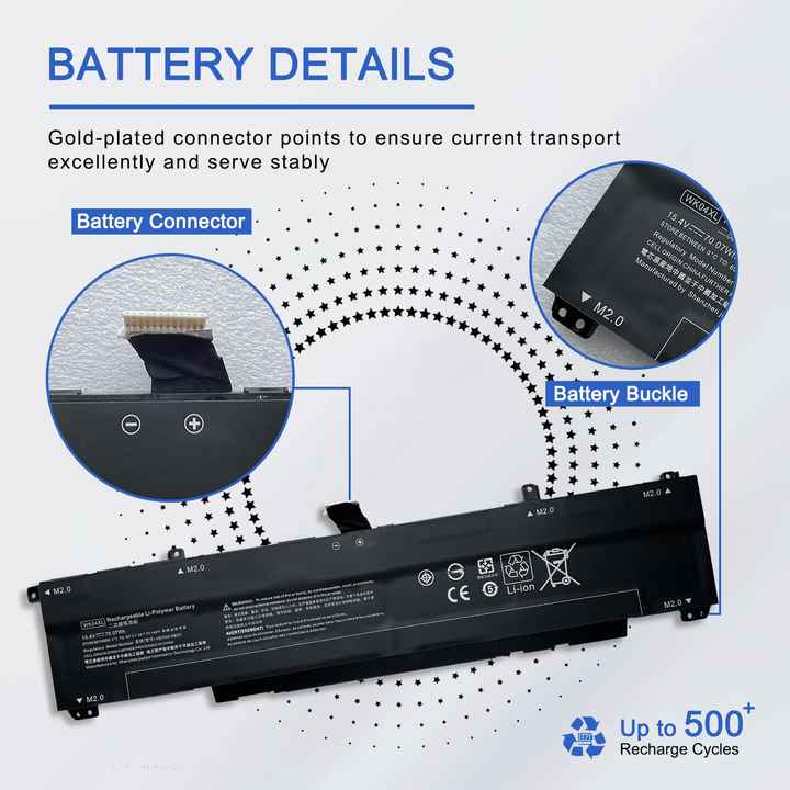 WK04XL Laptop Battery Replacement for Hp Victus 16-b 16-c 16-d 16-e 16 ...