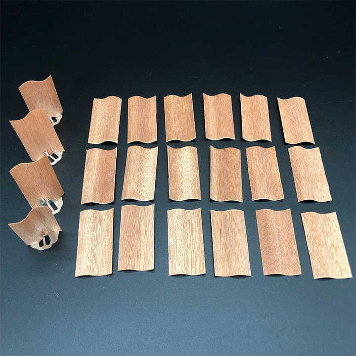 S-Type Handmade Wood Wick Clips with Holder Eco-Friendly Smokeless Core ...