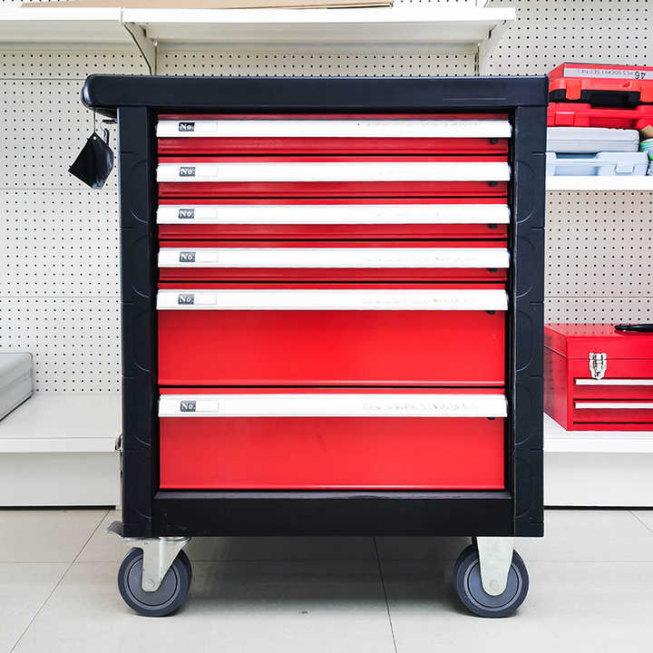 6/7 Draws Mechanic Tool Cabinet Workshop Tools Trolley Vehicle ...