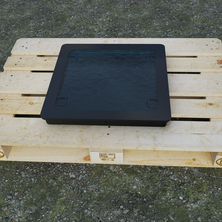 Tapa de alcantarilla cuadrada SMC 700x700 EN124 C250, hermética para ...