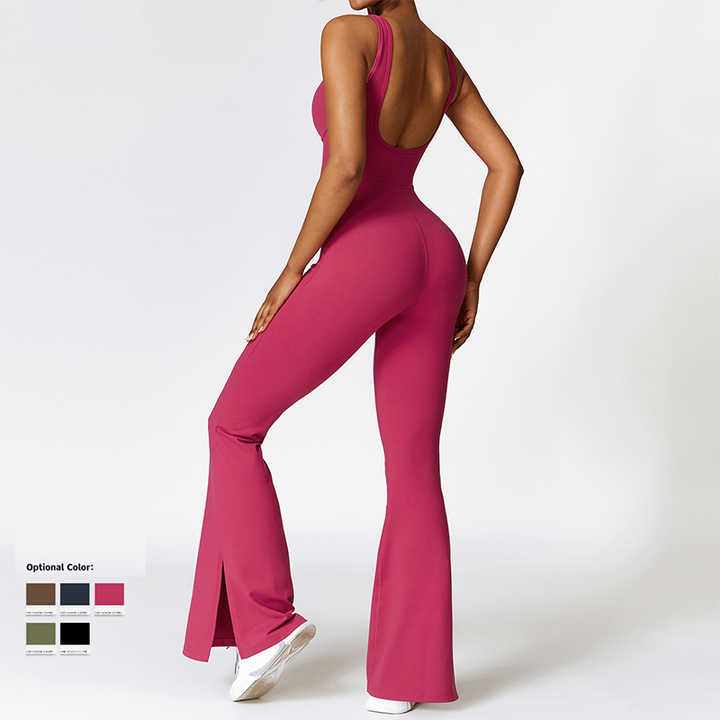 2024 New Products Activewear Flare Leggings Pant Fitness Set Women ...