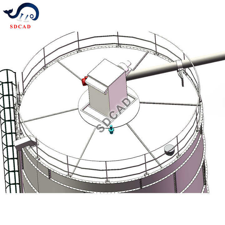 Bolted Type 50 M3 Conical Cement Silo Built-in Vibrator Powder Storage ...