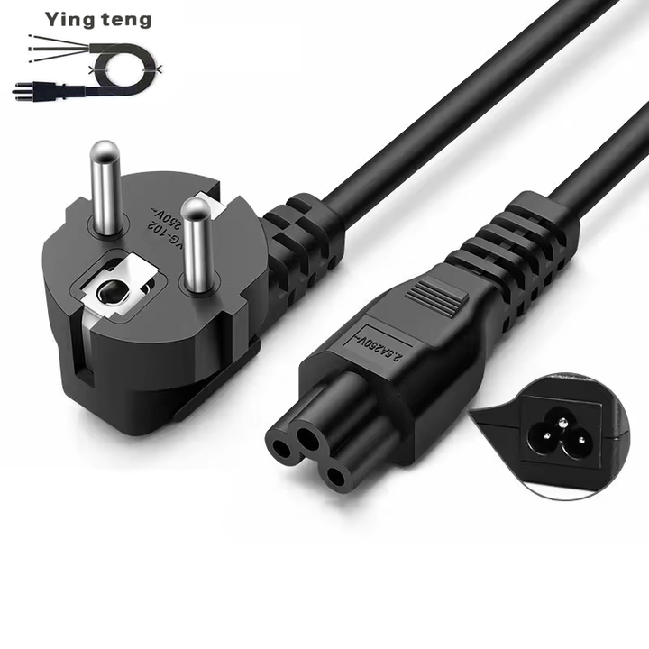 High Quality KEMA Standard AC Cable European 3 Pin Connector 16A 250V ...