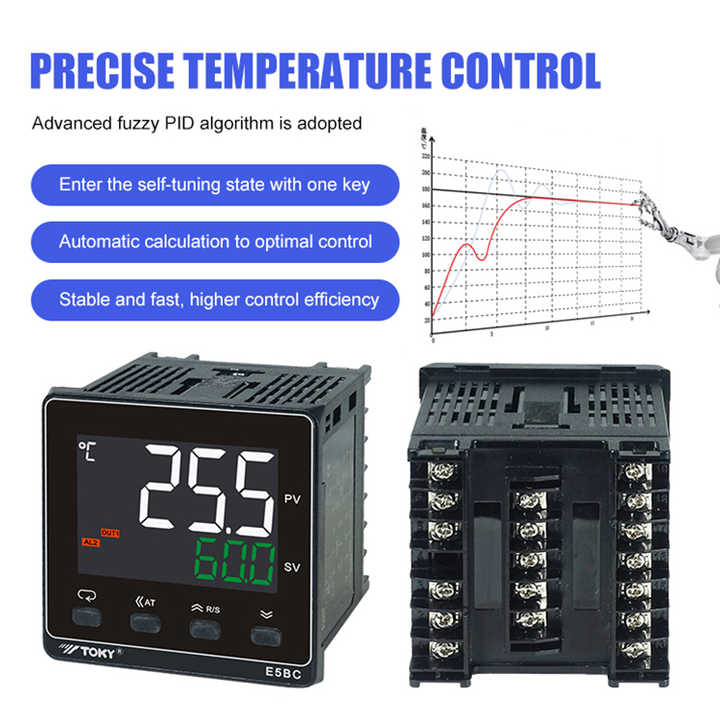 High Precision Industrial PID Auto Tuning Digital Display Heating ...