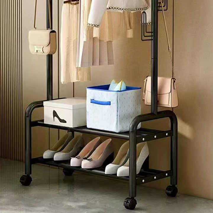 Double Level Clothes Rack Organizer Metal Heavy Duty Premium Hangers ...