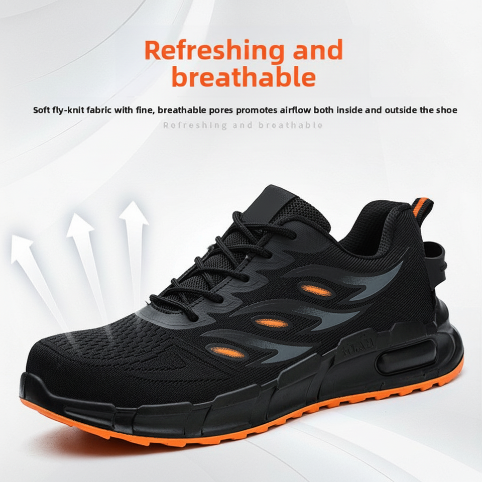 Men's Labor Protection Work Safety Low Top Shoes Summer Breathable Non ...
