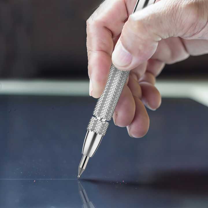 Knurled Aluminum Handle With Sharp Tips and Steel Ruler Tungsten ...