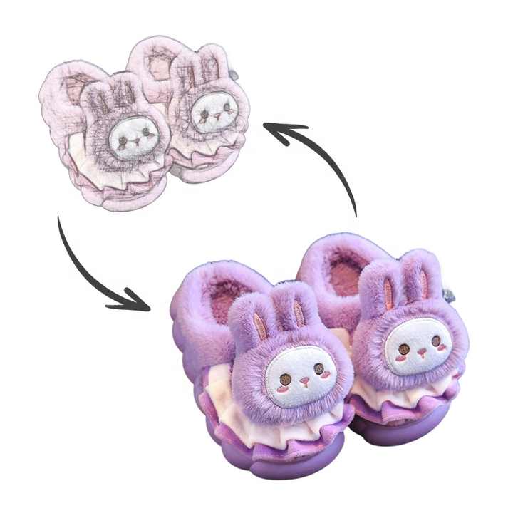 Wholesale Custom Slipper Plush Slippers Toy Custom Made for Sale ...