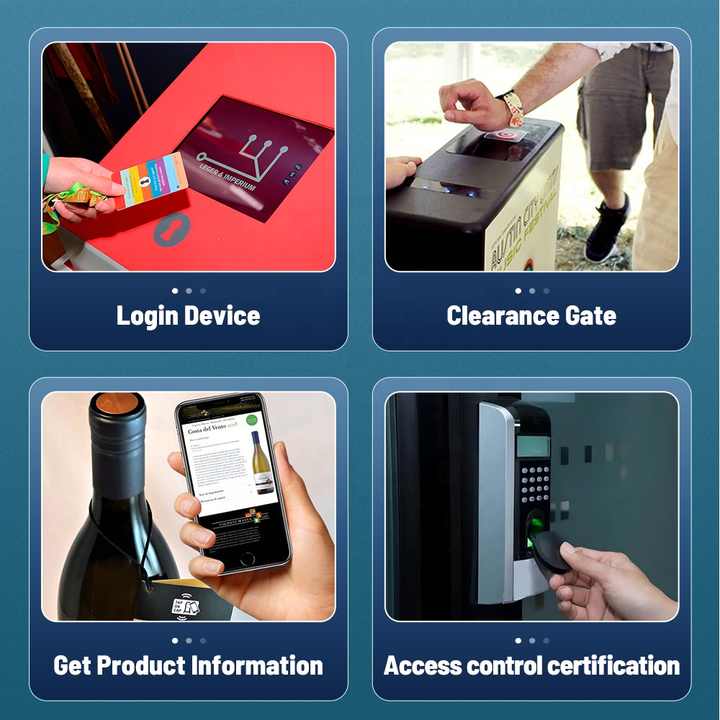 Anti Metal Waterproof ISO 14443-3A Transparent Tag Label