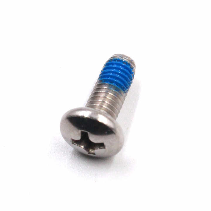 High Quality Nylok Nickel Plated Blue Patch Locking Screw Cross Pan Head Machine Screw M2 M3 M4 ...