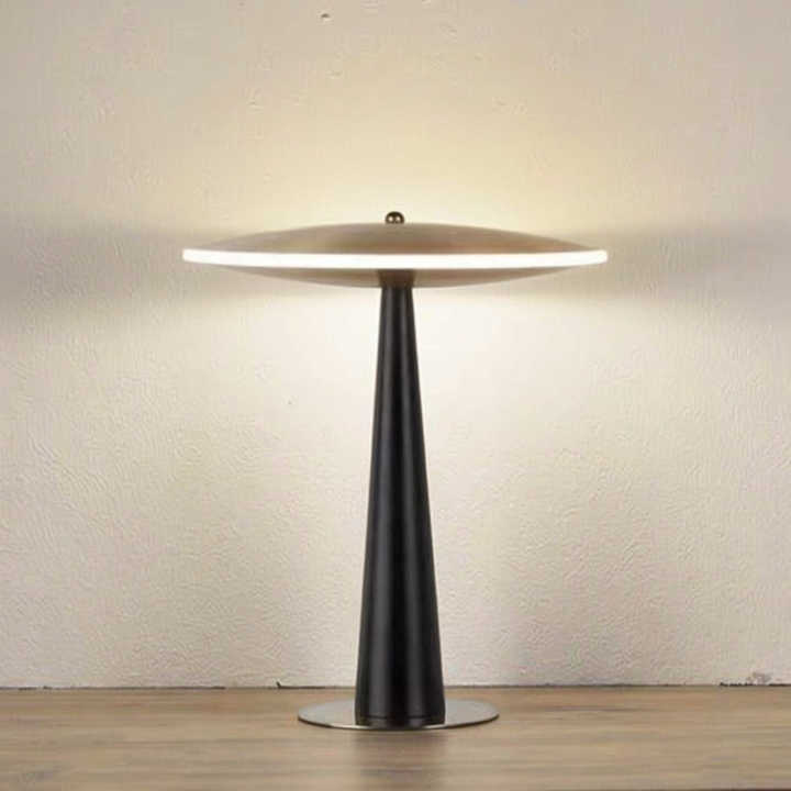 Modern Creative Flying Saucer LED Desk Lamp Iron Body Flexible Feature ...