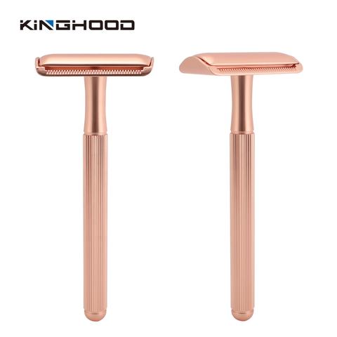 Mens Straight Metal Stainless Steel Double Edge Shaving Safety Razor ...