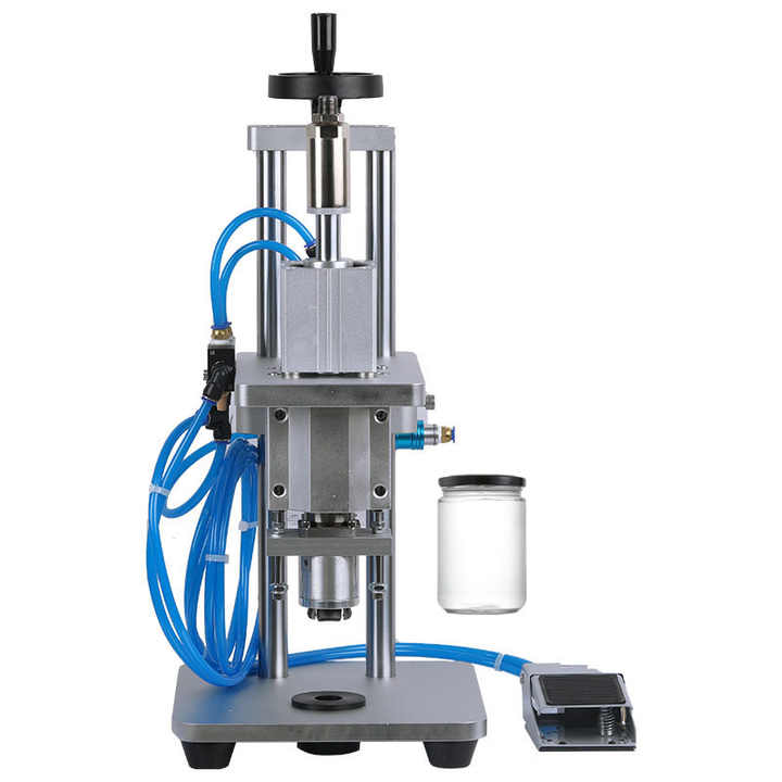 Semi-Automatic Pneumatic Press Cap Machine,Lid Chuck Machines Semi ...