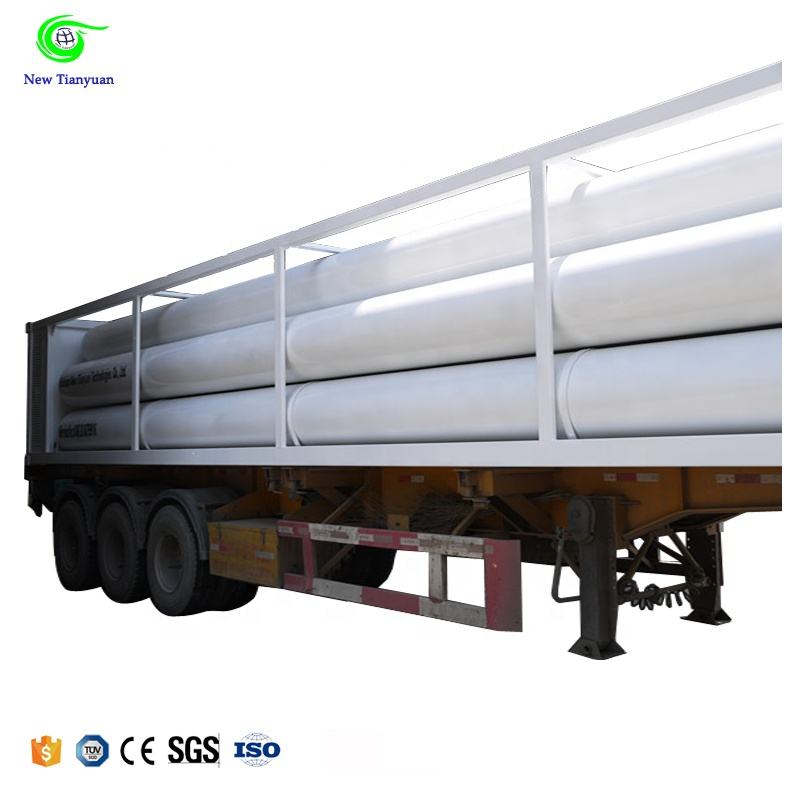 High Pressure CNG Hydrogen H2 Helium Steel Vessel Trailer CE Certified ...