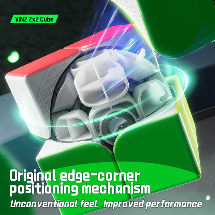 Vin Magic Cubes 2x2x2 Magnetic Ball Core UV Stickerless Professional ...