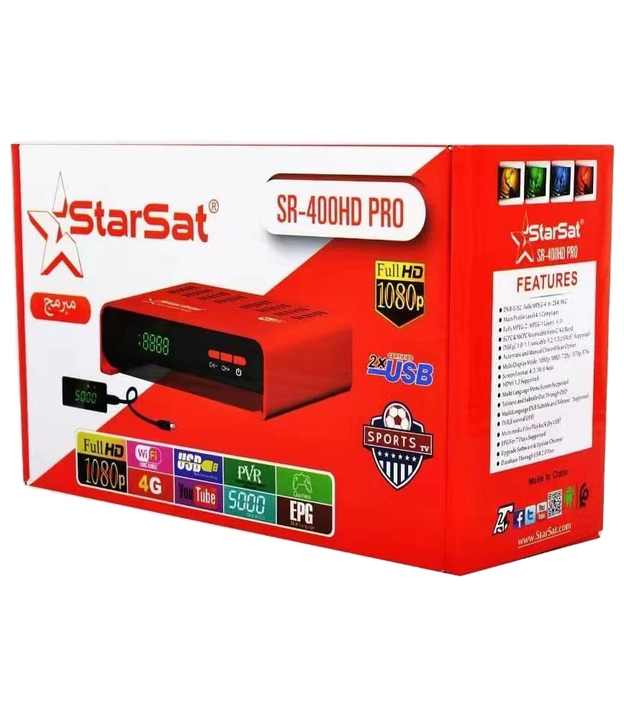 Dvb-s2 Sr400hd Pro With Hd-out Channels And Connector Fta Hd Satellite ...