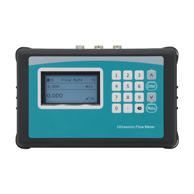 Portable Clamp-On Ultrasonic Flow Meter for Liquid Water & Oil SD Card ...