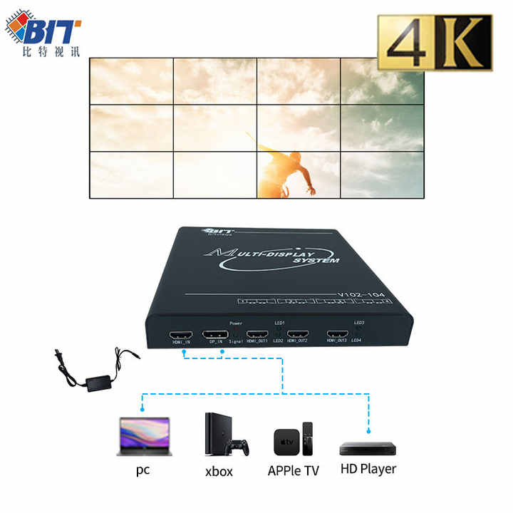 High Quality 1X3 TV Video Wall Controller for Professional Use