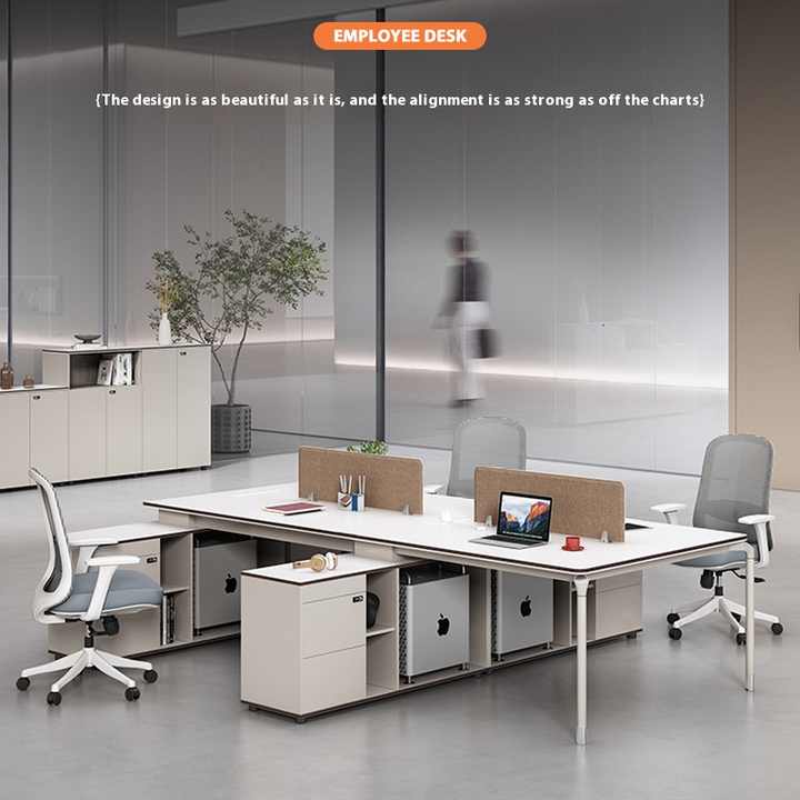 Staff Office Desk Manual Screen Partition Finance Modular Office Work ...