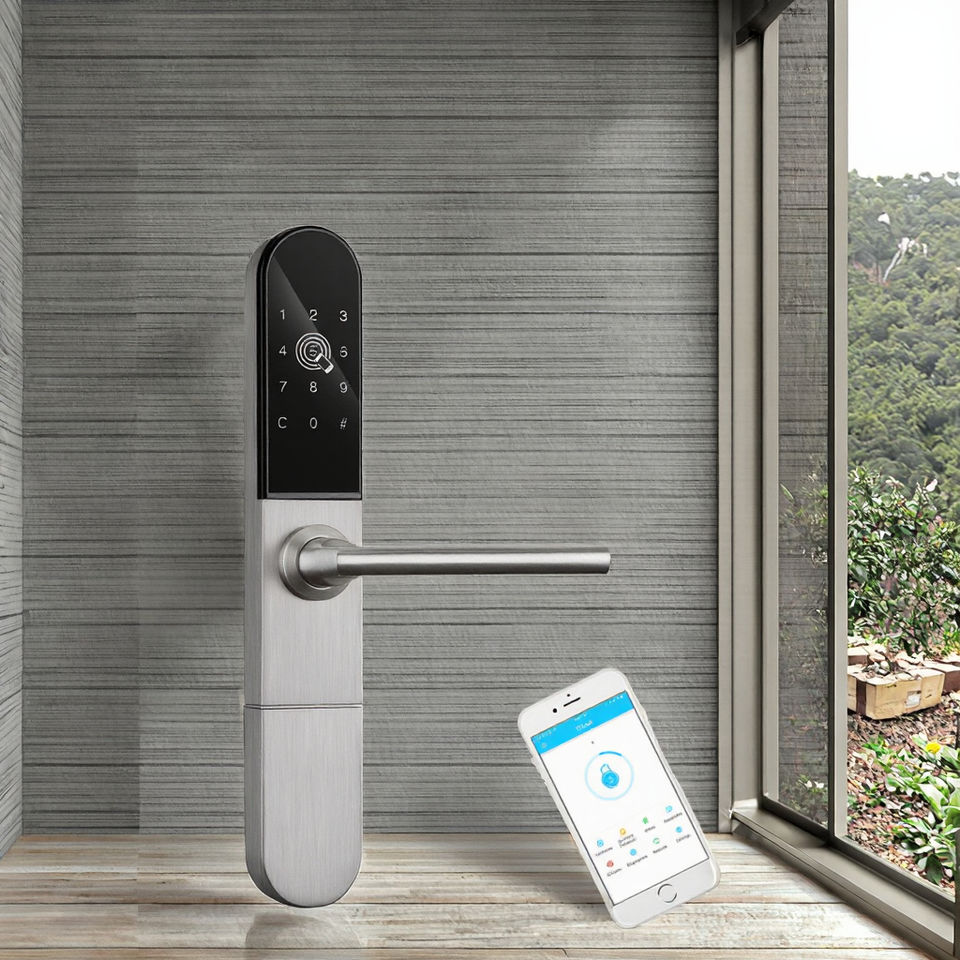 Chenzhuo YF03S BLE WiFi Smart Door Lock RFID Digital Code Key/Card ...