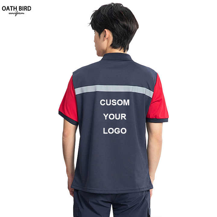 Polyester Mechanic Construction Work Wear Hi Vis Polo T-shirts