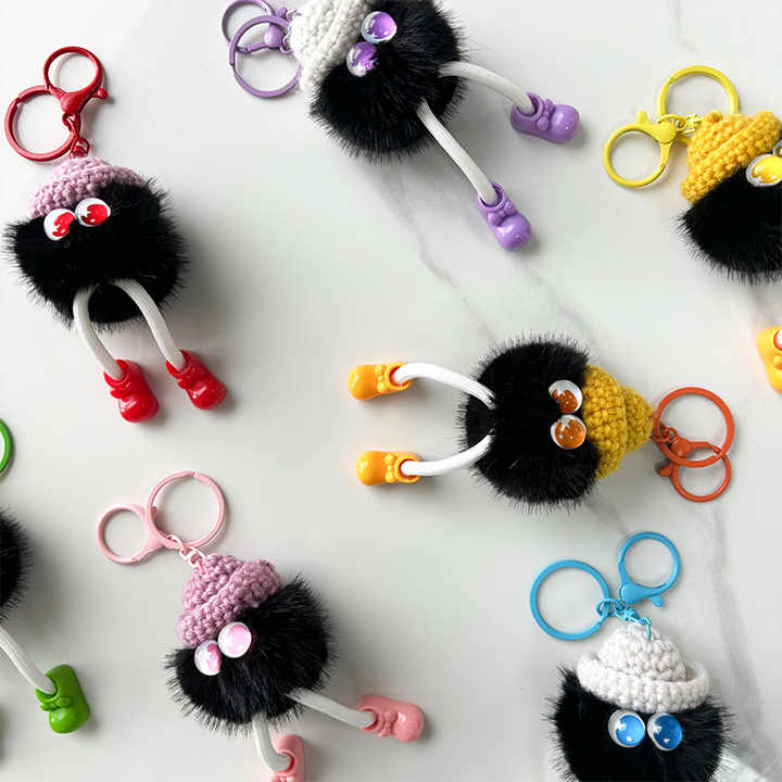 Cute Furry Doll Keychain With Long Legs—plush Toy Keychain, Odm