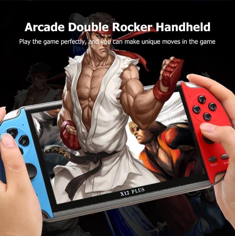 Portable X7 Handheld Building Blocks Game Console 64/128 Bits 1000 ...