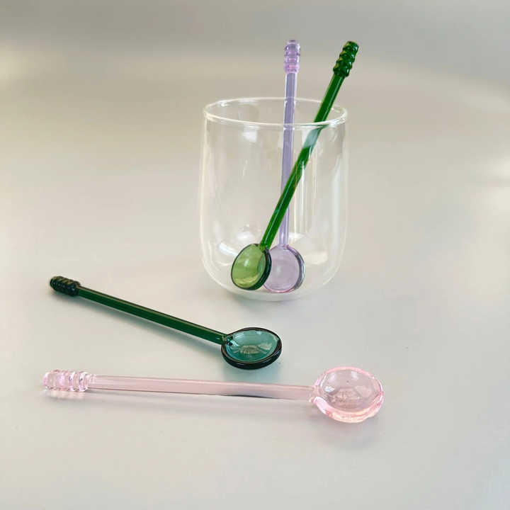 Wholesale Custom Stained Glass Coffee Scoop Long Handle Ice Cream ...