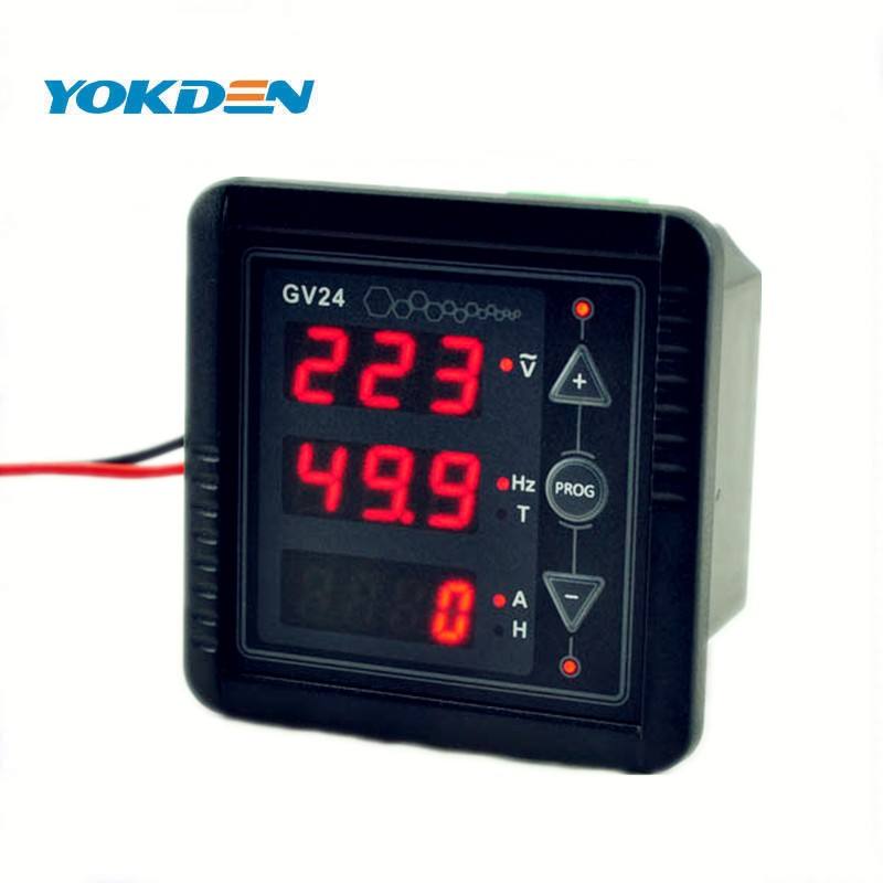 Mebay AC Digital Meter GV24 Generator Voltage Frequency Current Meter ...