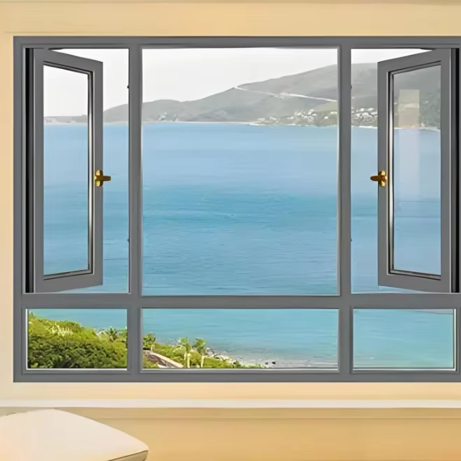KT Modern Style Customizable Aluminum Alloy Casement Windows Affordable ...
