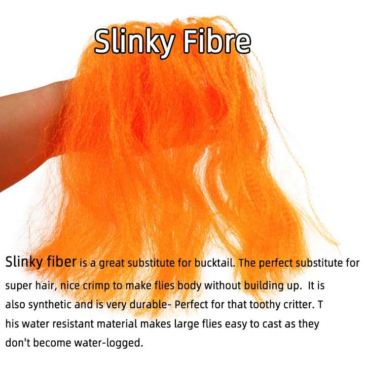 Wholesale Flash Slink Fibre - Synthetic Kinky Hair for Fly Tying