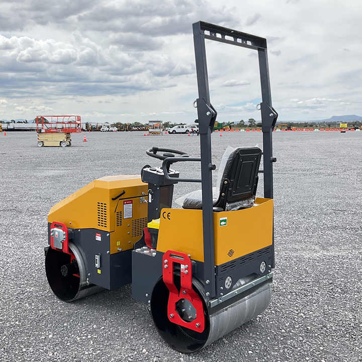 1000kg Small Steel Wheel Vibratory Road Roller with Electric Water ...