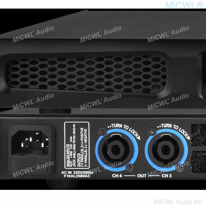 4 Channel 5200W Power Amplifier - Drive 12", 10", 8" Speakers