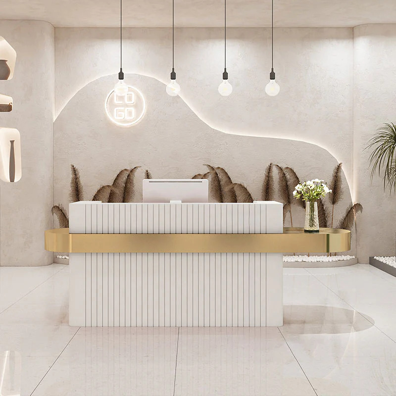 Sturdy, Fancy And Luxurious Gold Reception Desk - Alibaba.com