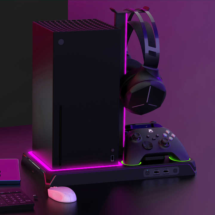Ultimate For Xbox Series X/s Vertical Stand Charging Dock With Organize ...