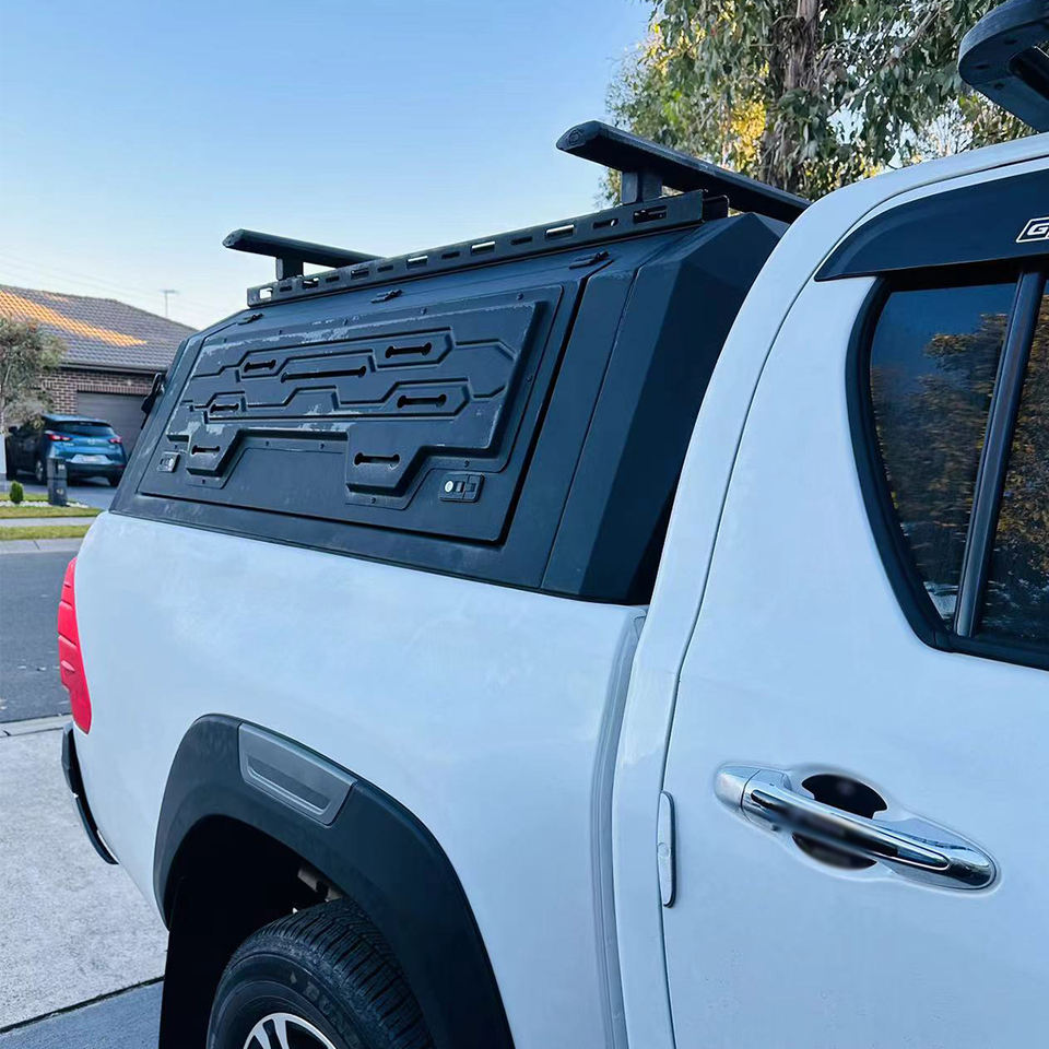 Pickup Truck Rear Hard Top Back Cover Steel Topper Canopy for toyota ...