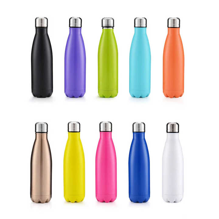 500ml Food Grade Bullet shape double wall flasks vacuum thermos ...