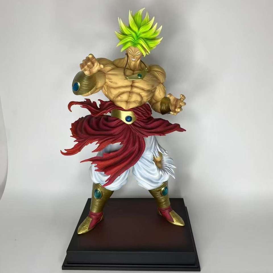 50cm Broli Broly Super Saiyan 3 Anime Figure DBZ Dragon GK Statue Model ...
