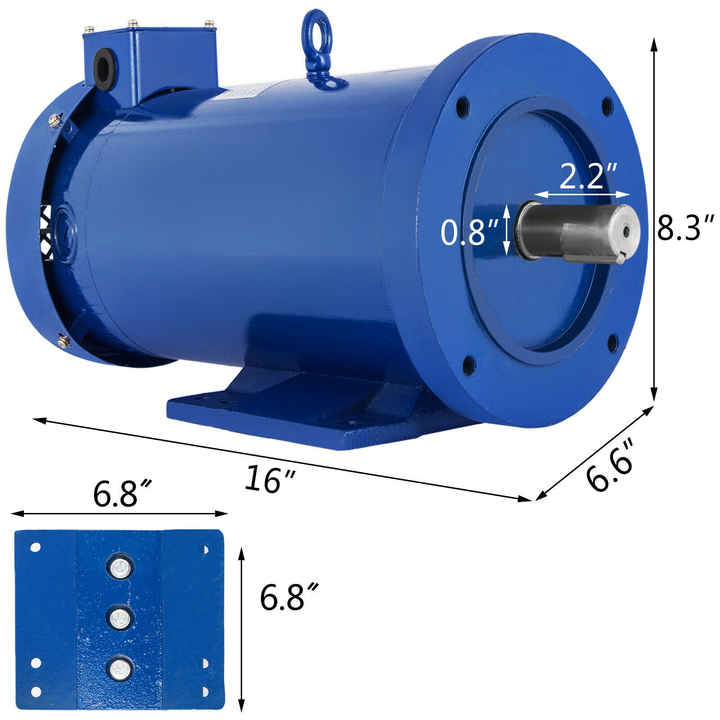 NEMA Frame 145TC TEFC/TENV 90V/180V, 1 hp 2hp 3hp dc motor| Alibaba.com